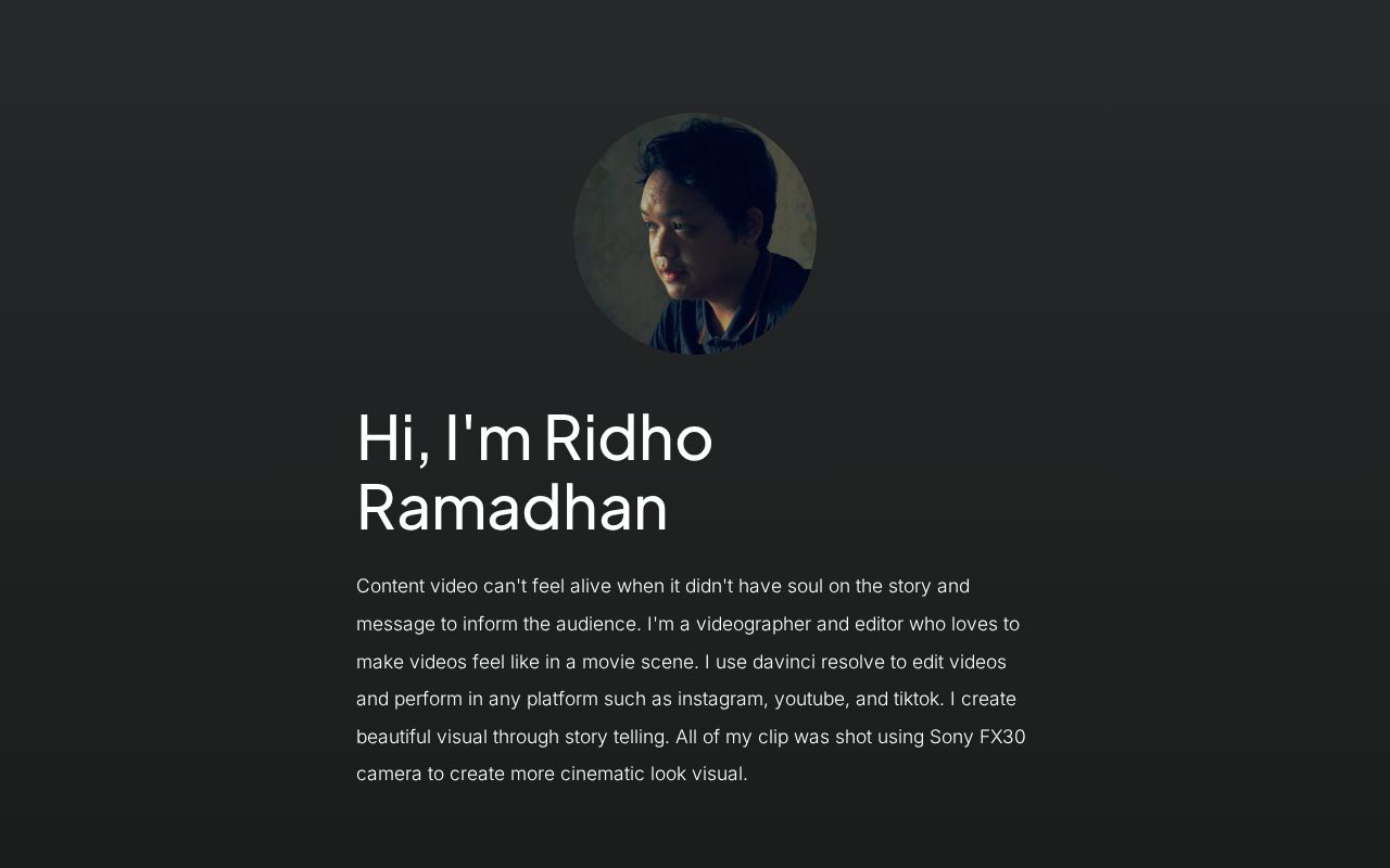Ridho Portofolio